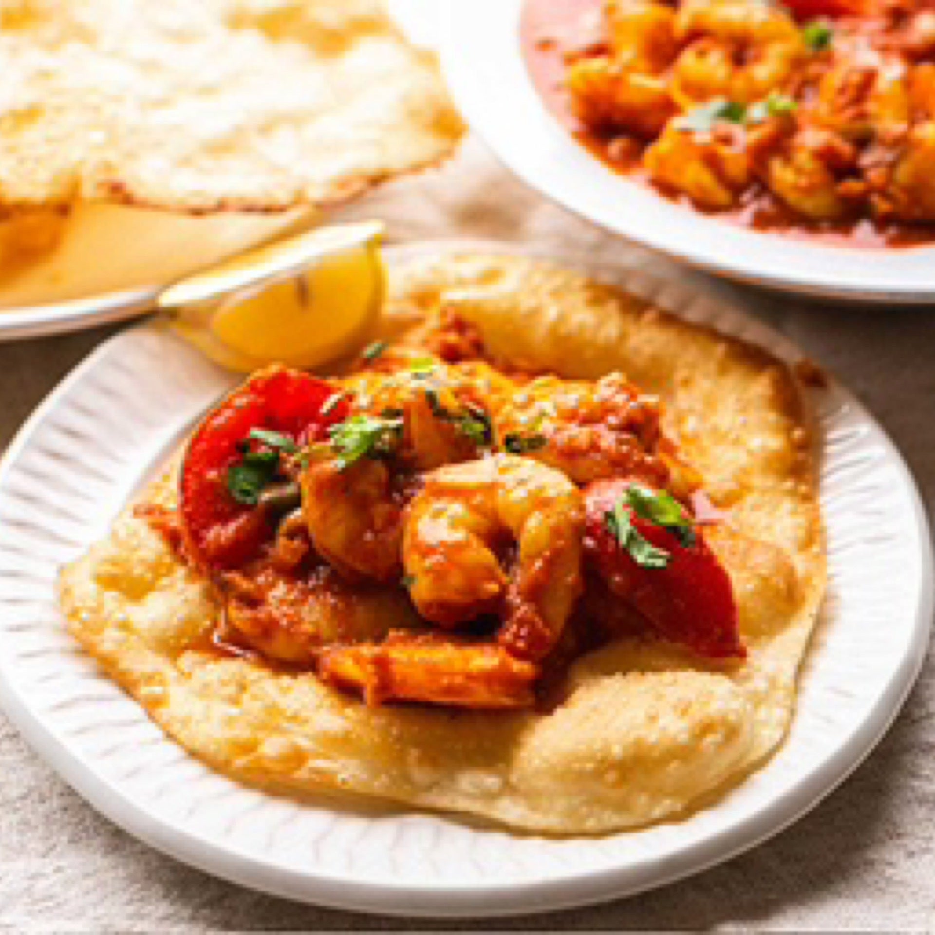 08. Prawn Puri | Pink Garlic Indian cuisine